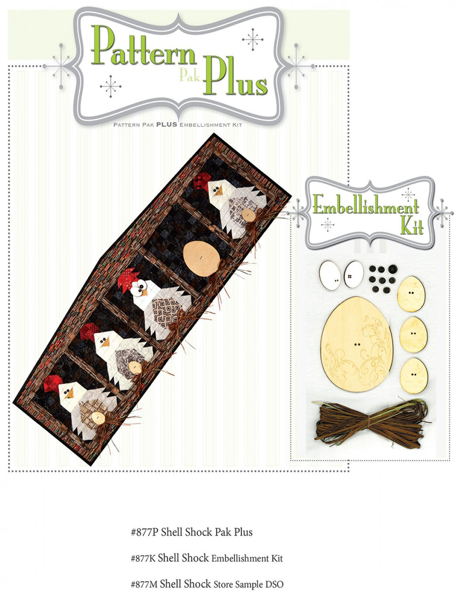 Shell Shock Pattern Pak Plus Pattern – Quilting Books Patterns and Notions