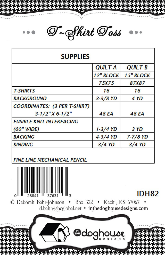 T-Shirt Toss Quilting Patterns – Quilting Books Patterns and Notions