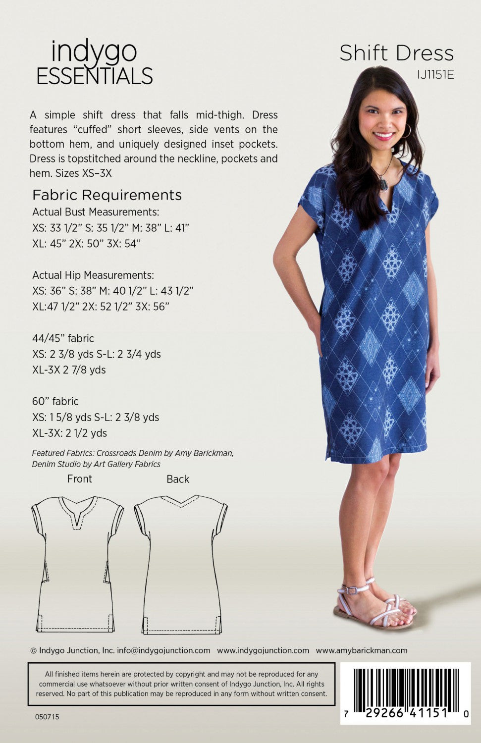 Shift Dress Pattern – Quilting Books Patterns and Notions