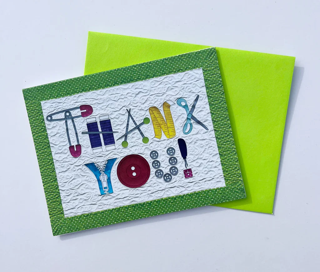 Thank You Note Cards – Quilting Books Patterns and Notions