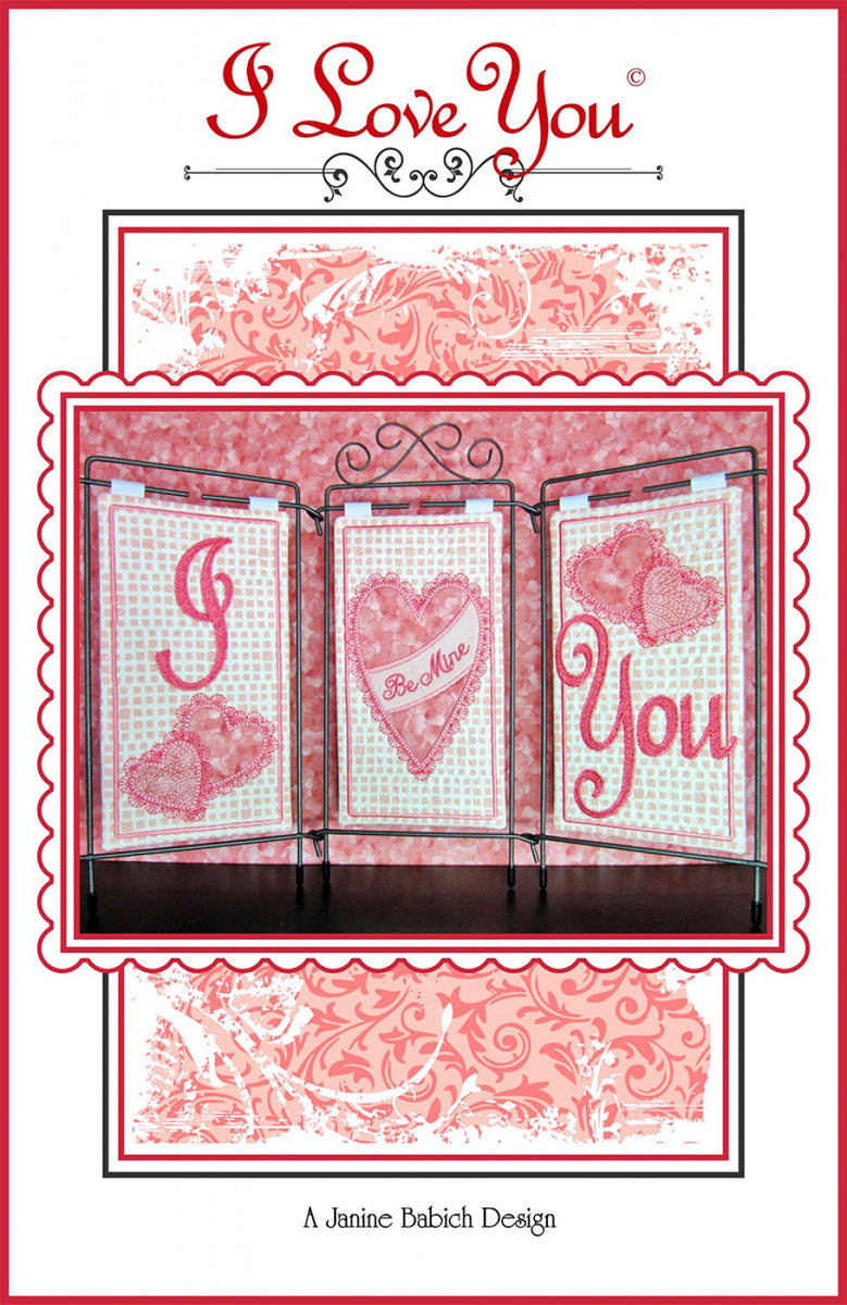 I Love You Pattern – Quilting Books Patterns and Notions