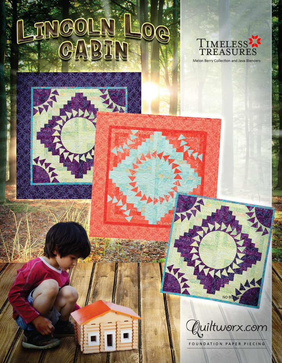 Lincoln Log Cabin Quilting Patterns – Quilting Books Patterns and Notions
