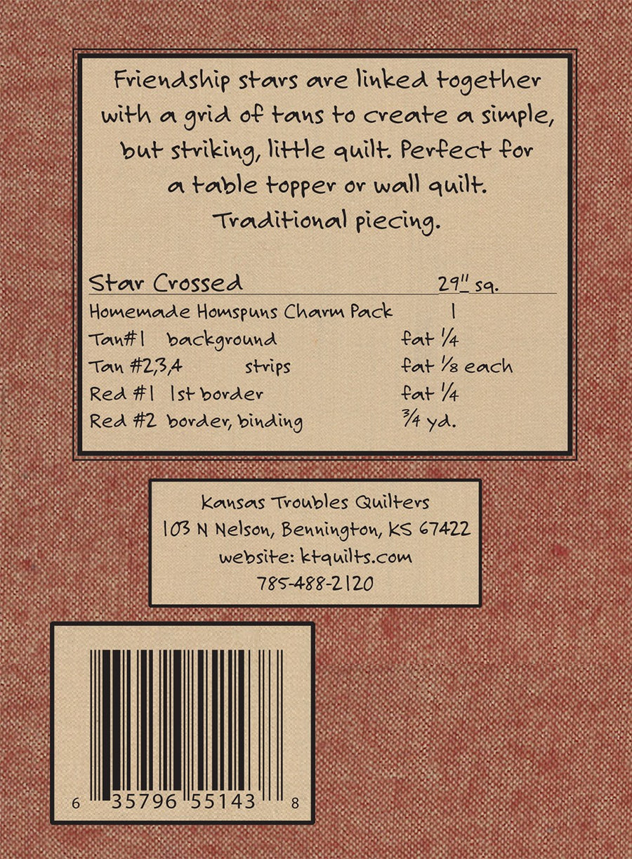 Star Crossed Patterns – Quilting Books Patterns and Notions