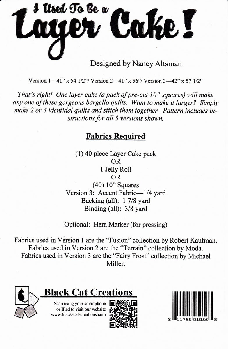 I Used to be a Layer Cake QBPN Patterns – Quilting Books Patterns and ...