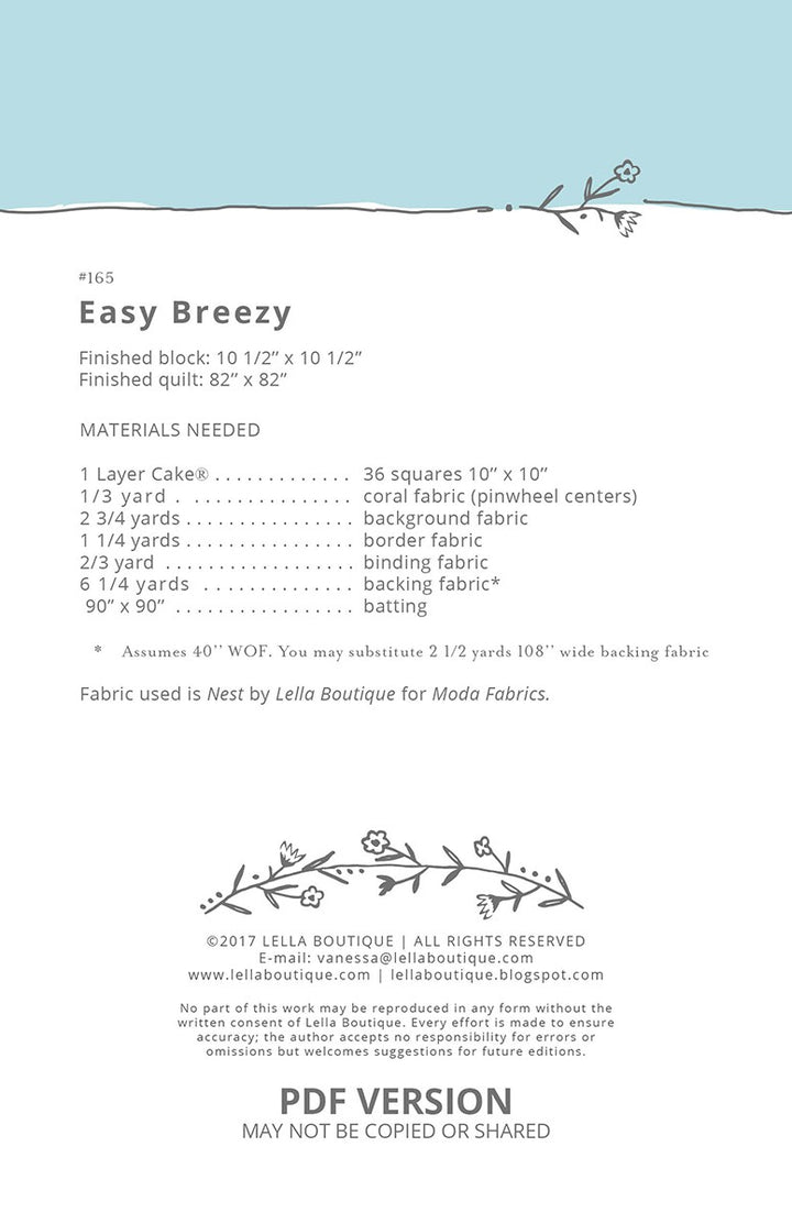 Easy Breezy Quilters Pattern – Quilting Books Patterns and Notions