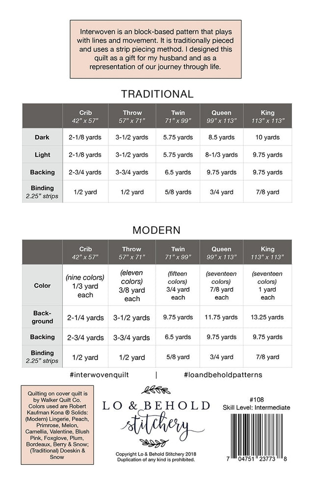 Interwoven Patterns – Quilting Books Patterns and Notions