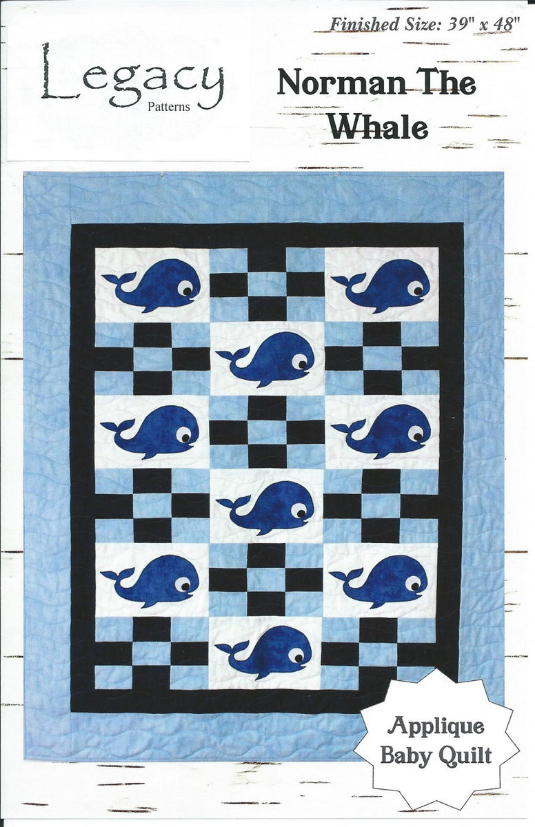Norman the Whale Patterns – Quilting Books Patterns and Notions