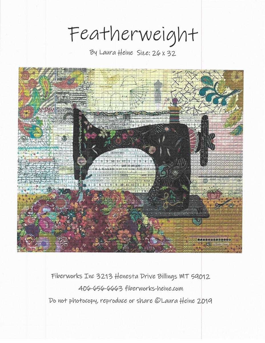 Featherweight The Sewing Machine Collage Pattern Quilting Patterns ...