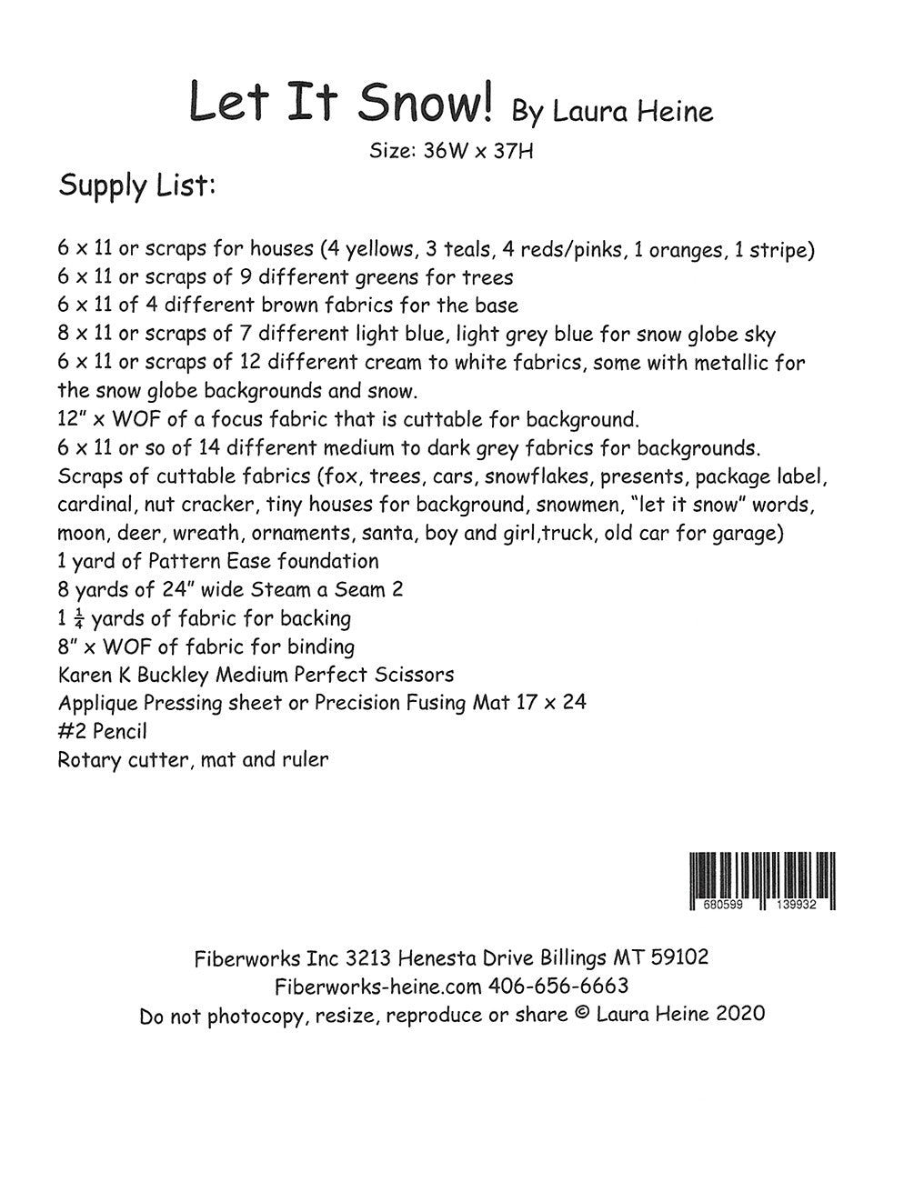 Let it Snow Collage Pattern Quilting Patterns – Quilting Books Patterns ...