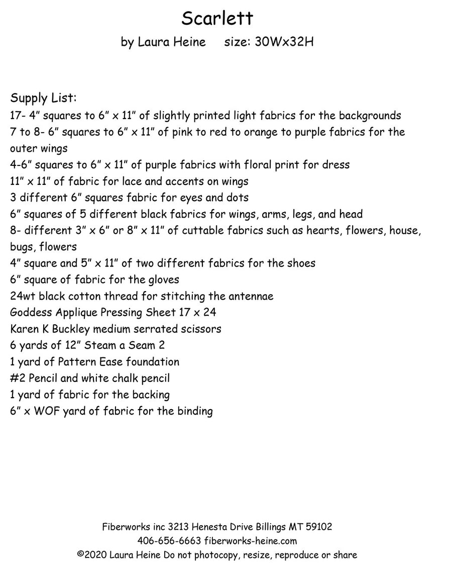 Scarlett. The Ladybug Collage Pattern Pattern – Quilting Books Patterns ...