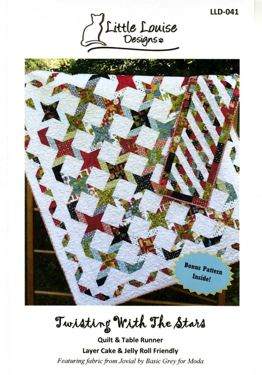 Twisting With The Stars Quilt and Table Runner Quilt Pattern – Quilting Books Patterns and Notions