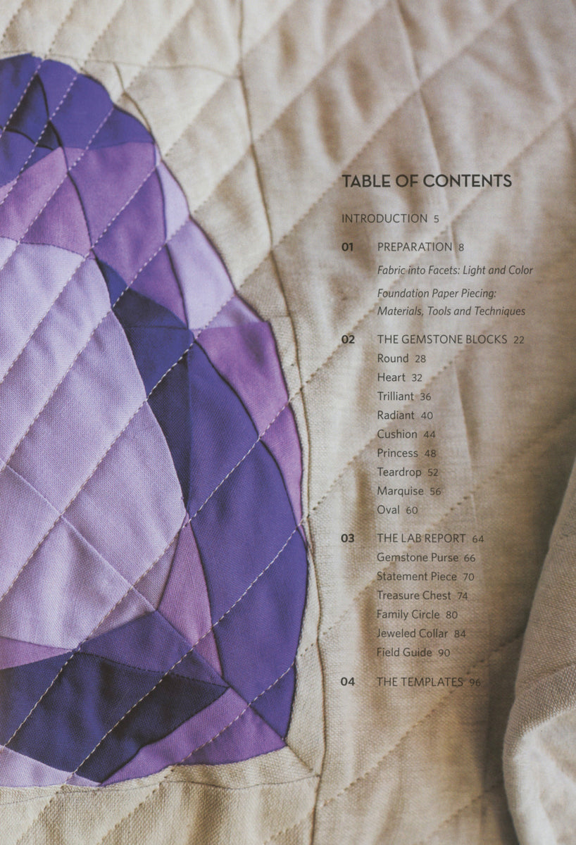 Patchwork Lab: Gemology: Transforming Fabrics into Facets Pattern – Quilting Books Patterns and ...