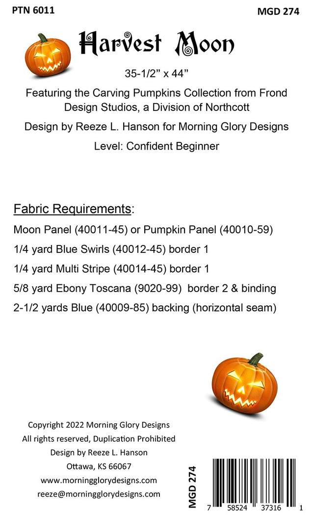 Harvest Moon Quilt Pattern – Quilting Books Patterns and Notions