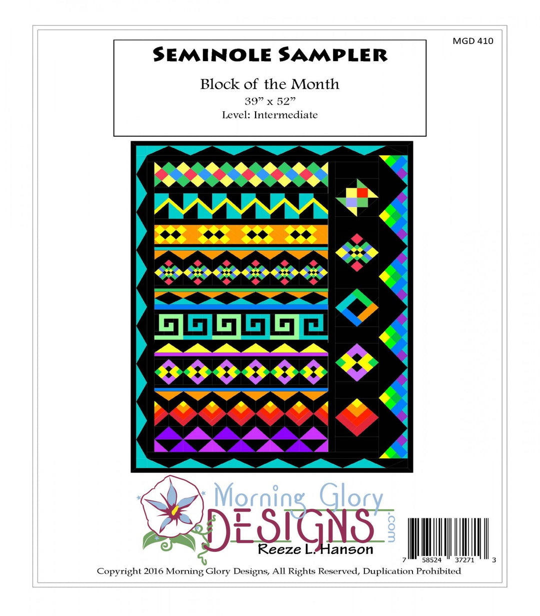 Seminole Sampler Quilters Pattern – Quilting Books Patterns and Notions