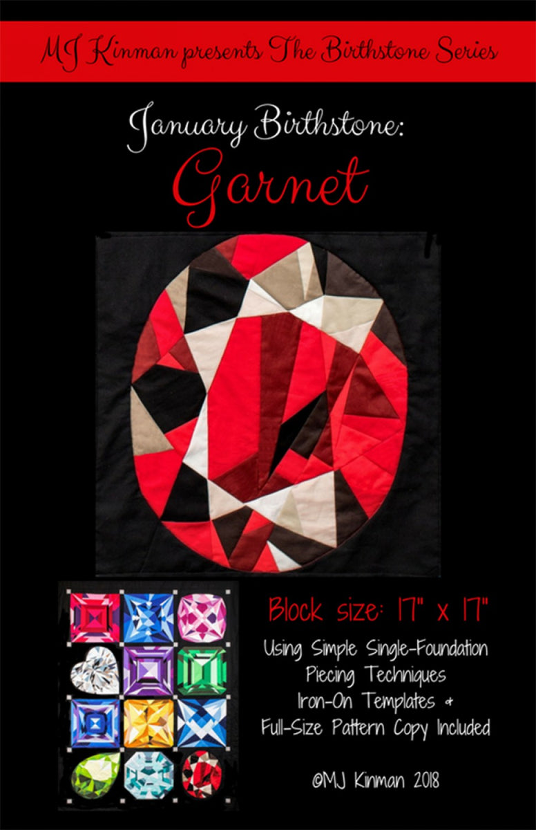 January Birthstone Garnet - Birthstone Series Quilters Pattern ...
