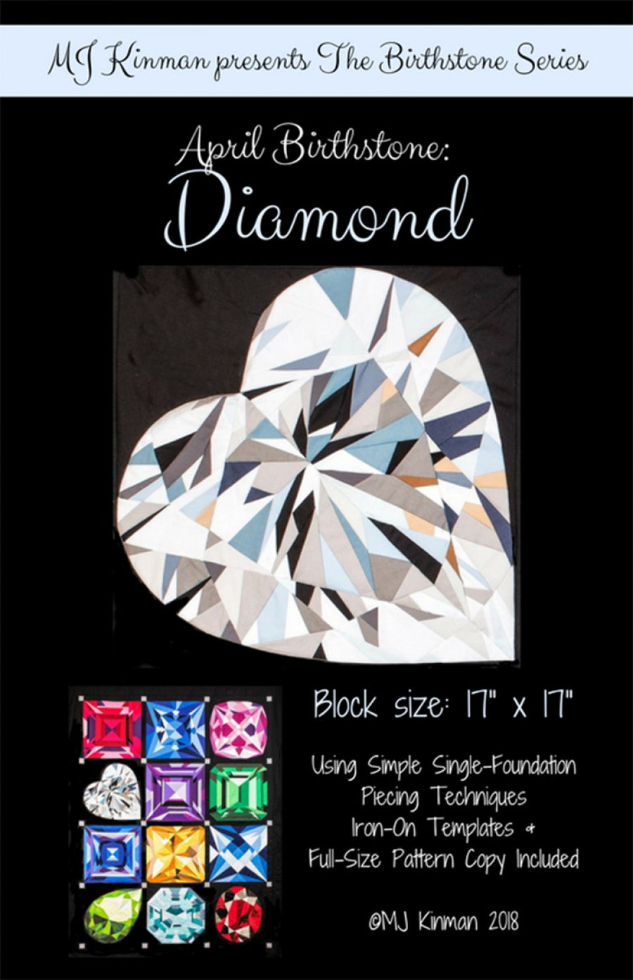 April Birthstone Diamond - Birthstone Series Quilters Pattern ...