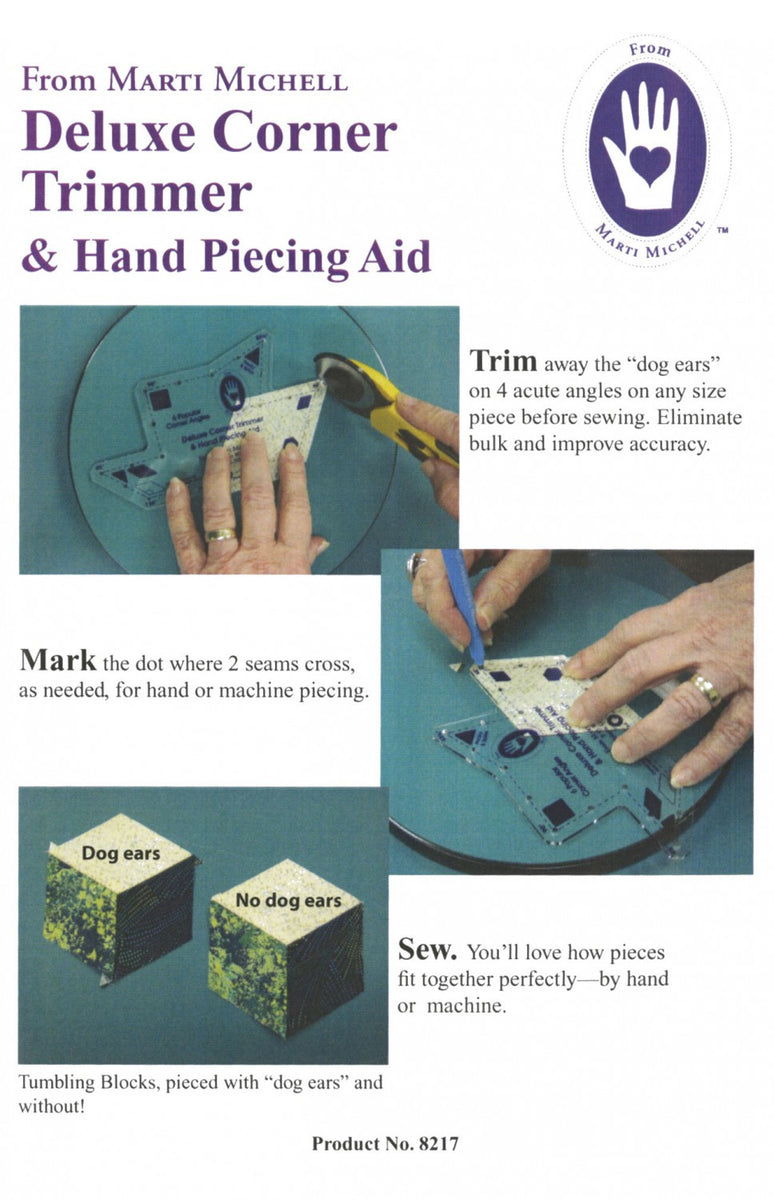 Deluxe Corner Trimmer & Hand Piecing Aid QBPN Patterns – Quilting Books ...