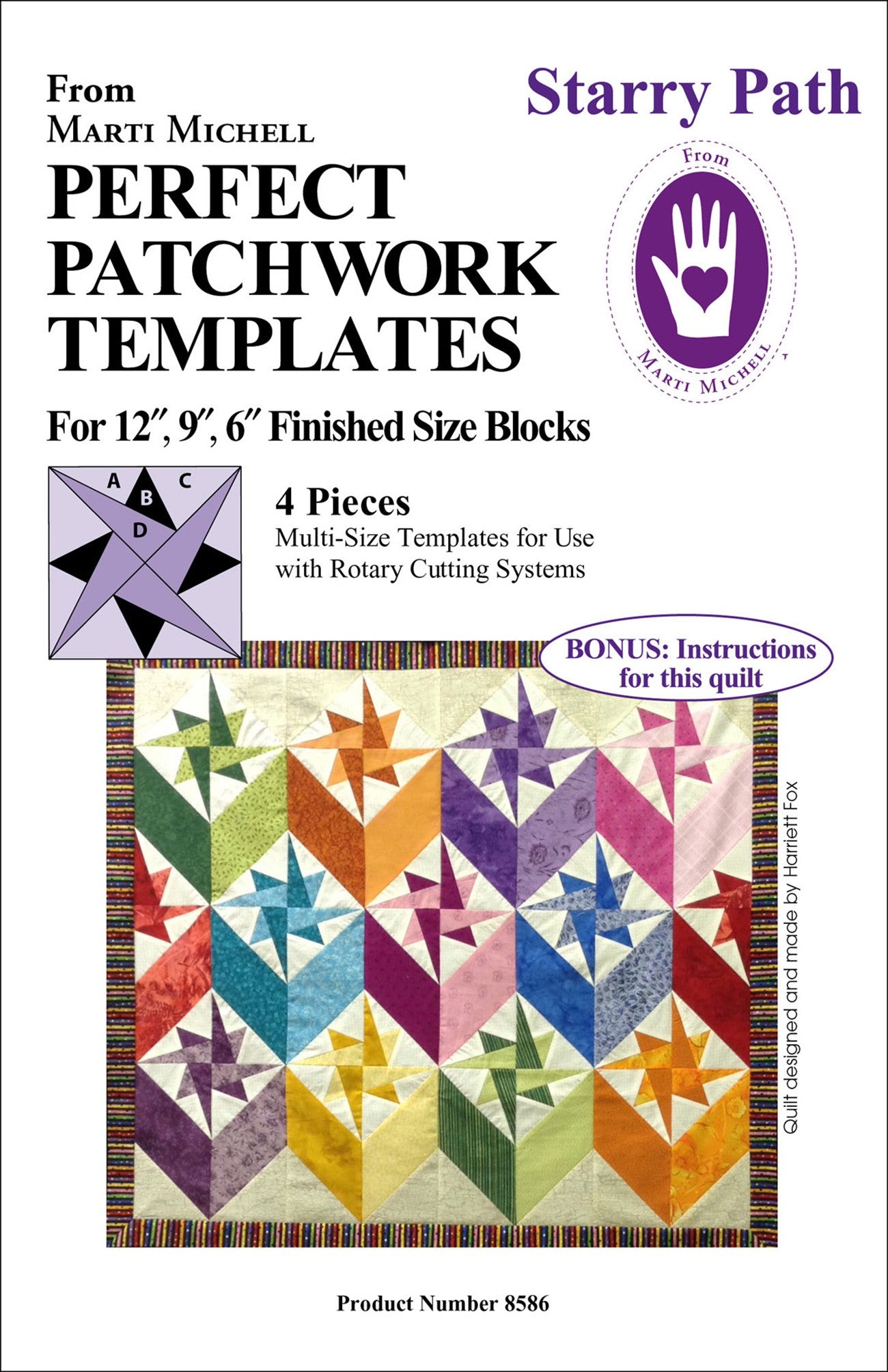 Starry Patch Template Set Quilters Pattern – Quilting Books Patterns ...