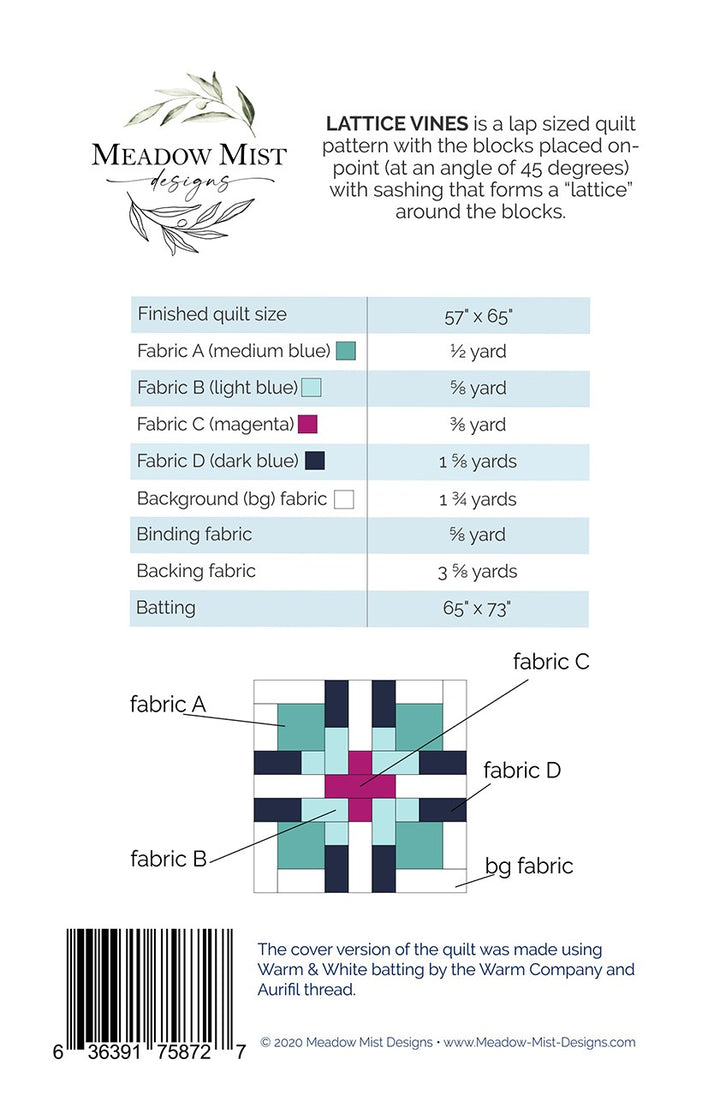 Lattice Vines Quilt Patterns – Quilting Books Patterns and Notions