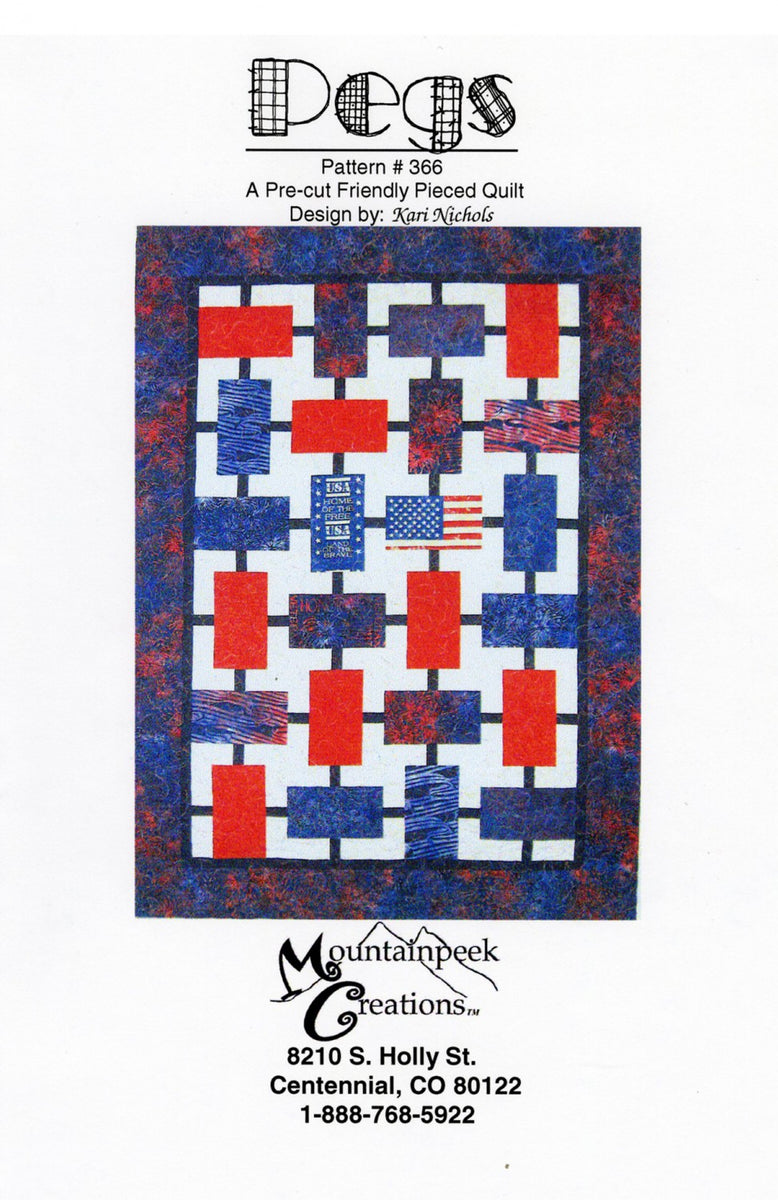 Pegs Quilt – Quilting Books Patterns and Notions