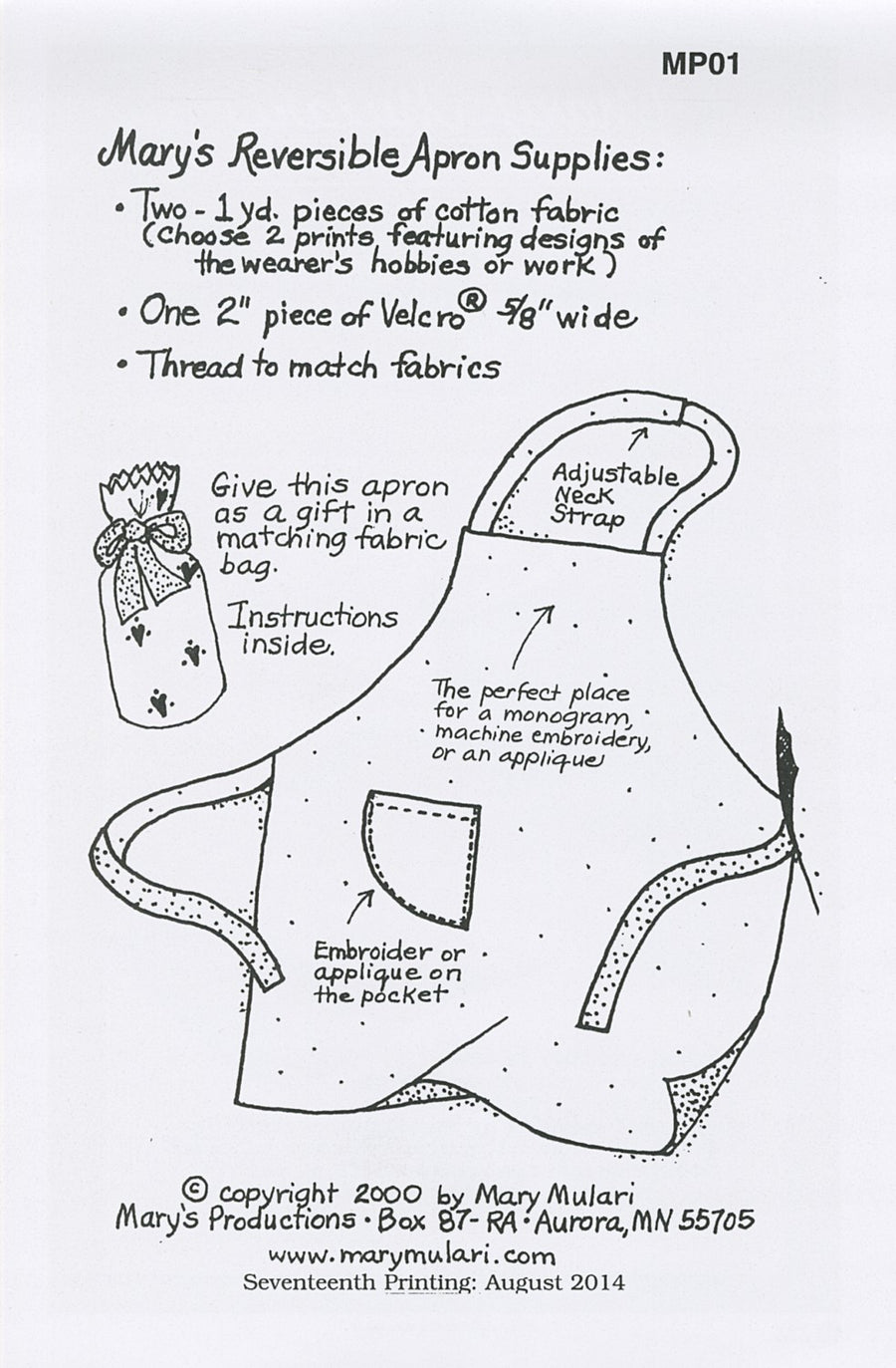 Favorite Reversible Apron Quilting – Quilting Books Patterns and Notions