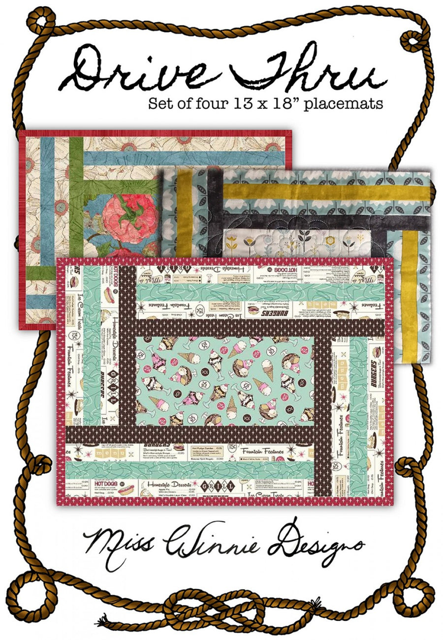 Drive Thru Placemat Quilters Pattern – Quilting Books Patterns and Notions