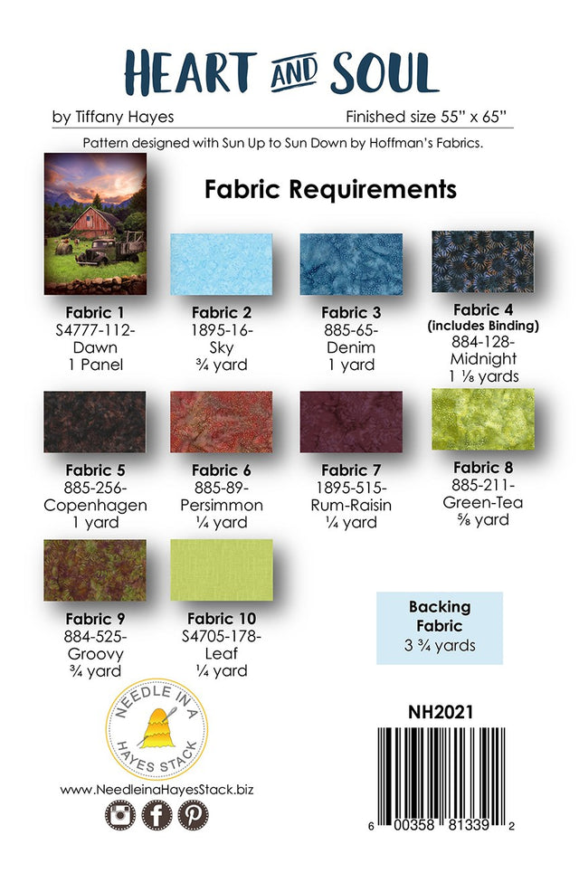 Heart and Soul Pattern – Quilting Books Patterns and Notions