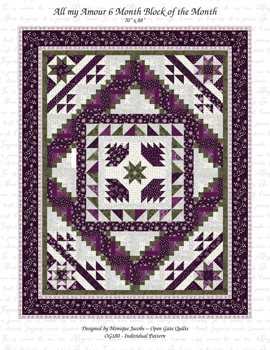 All My Amour Individual Pattern Quilting Patterns – Quilting Books ...