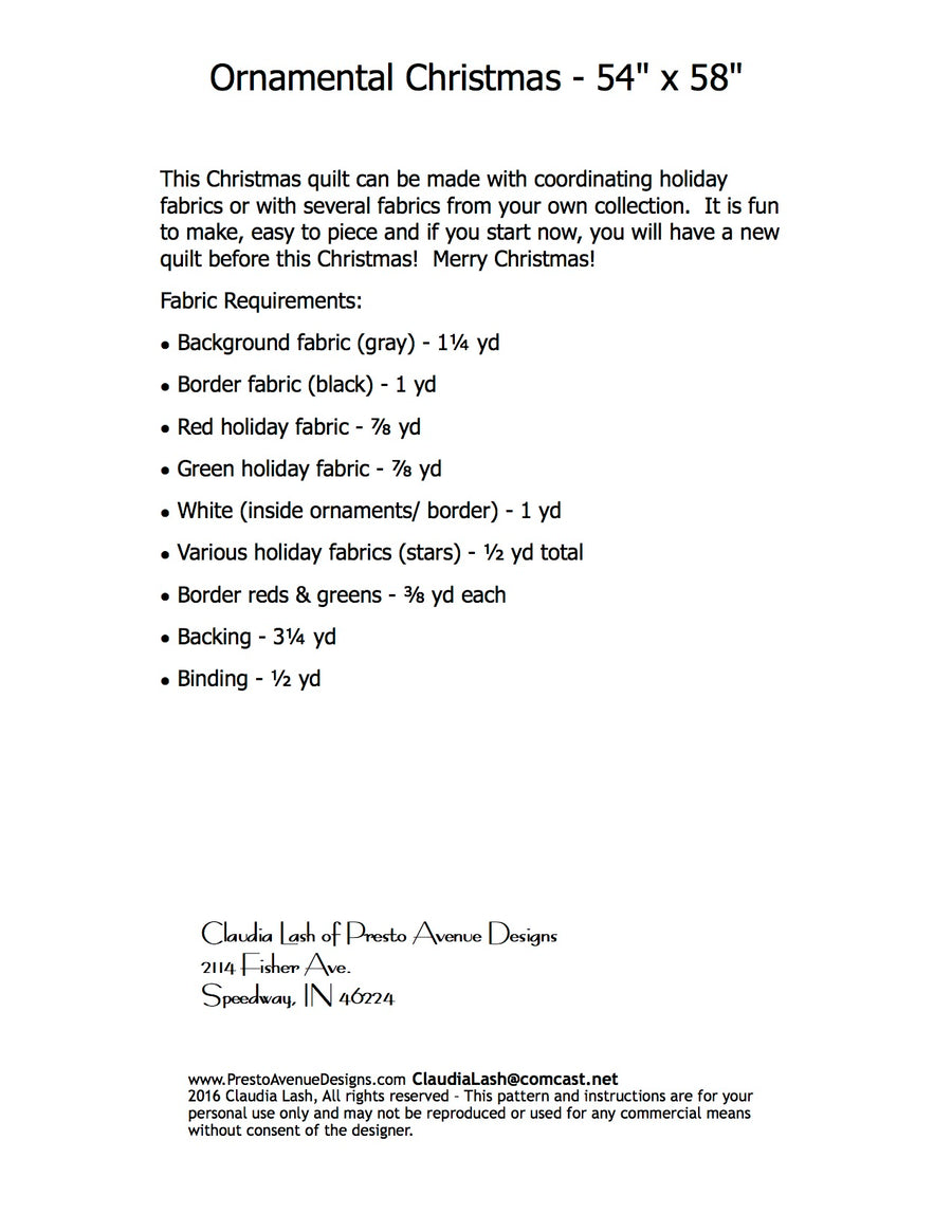 Ornamental Christmas Quilting Patterns – Quilting Books Patterns and ...