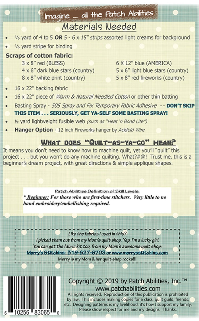 Patch Abilities - Patterns – Quilting Books Patterns and Notions