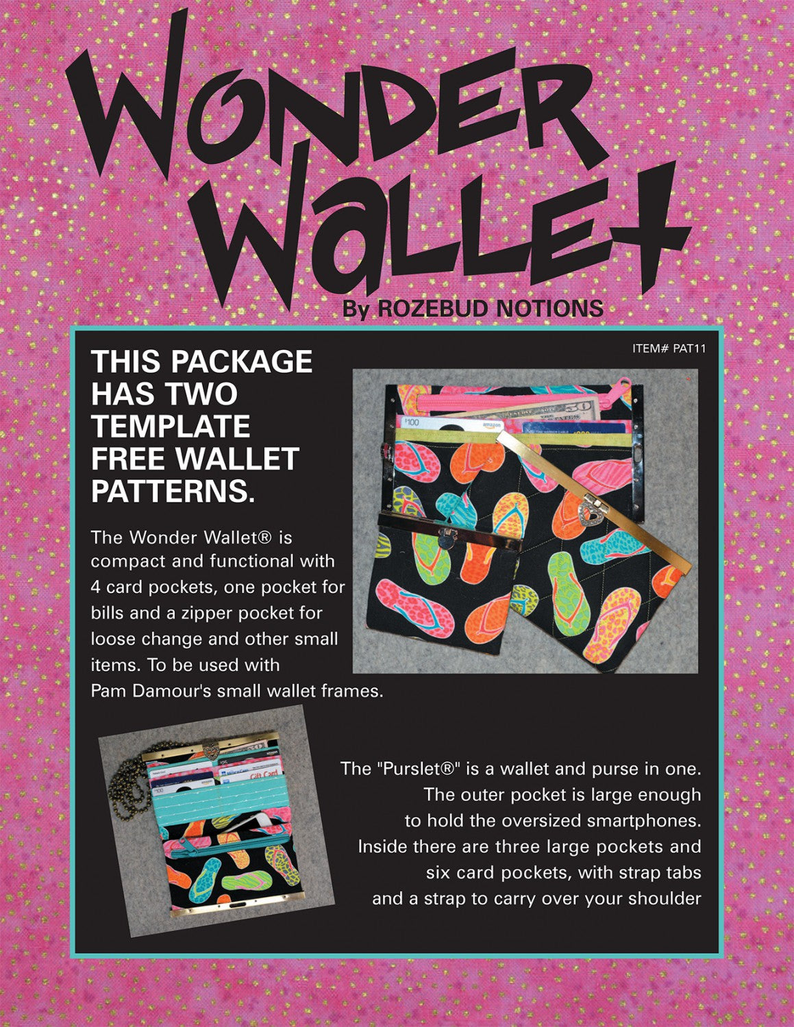 Wonder Wallet QBPN Pattern – Quilting Books Patterns and Notions