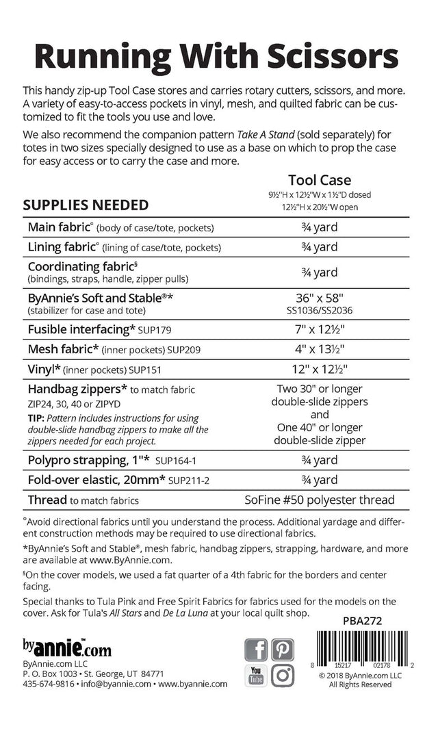 Running With Scissors Quilters Pattern – Quilting Books Patterns and ...