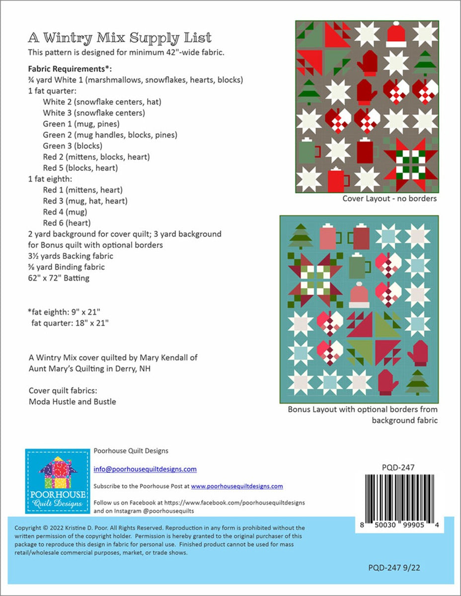 A Wintry Mix Quilt Pattern – Quilting Books Patterns and Notions