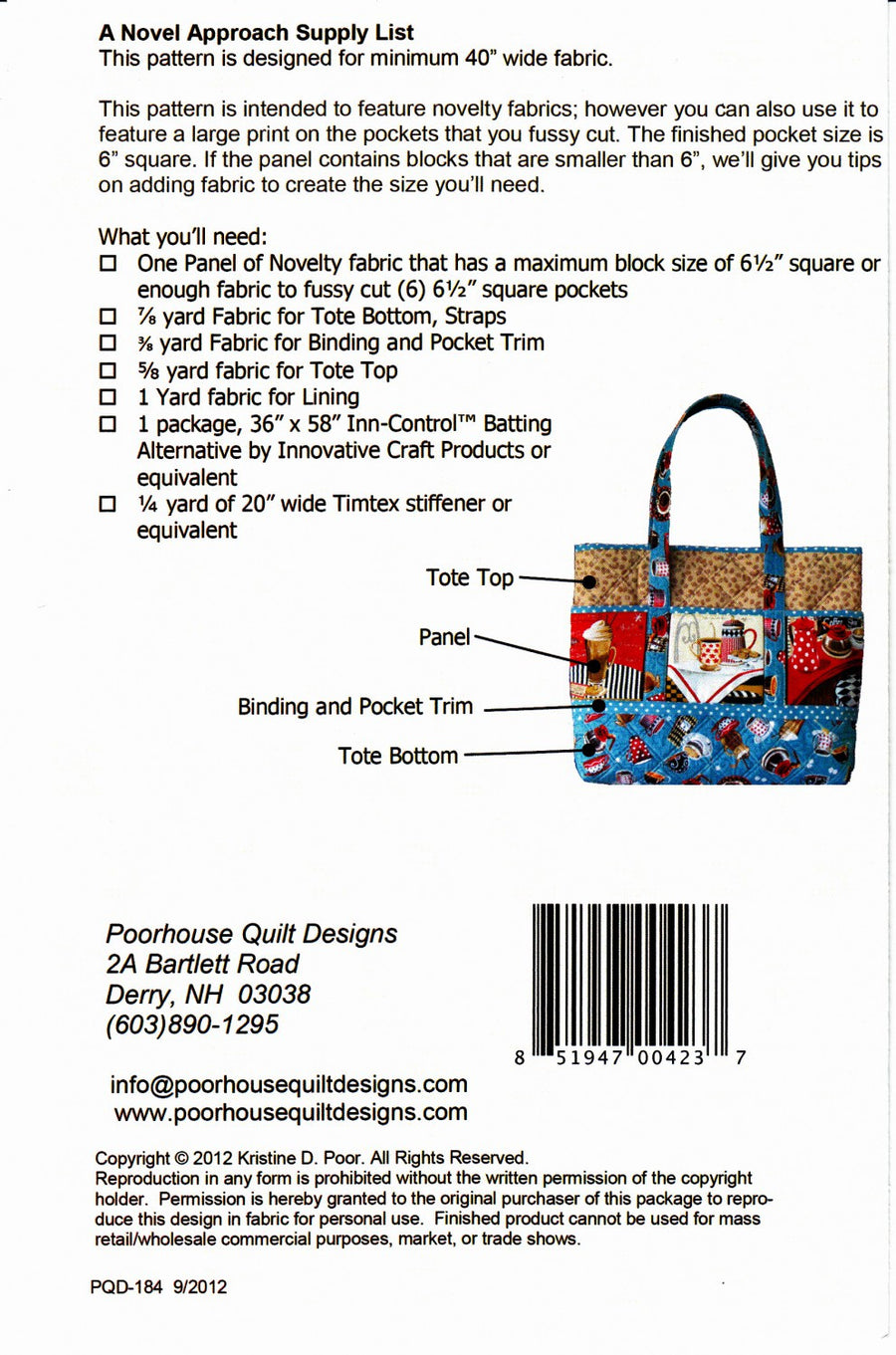 A Novel Approach Quilting – Quilting Books Patterns and Notions