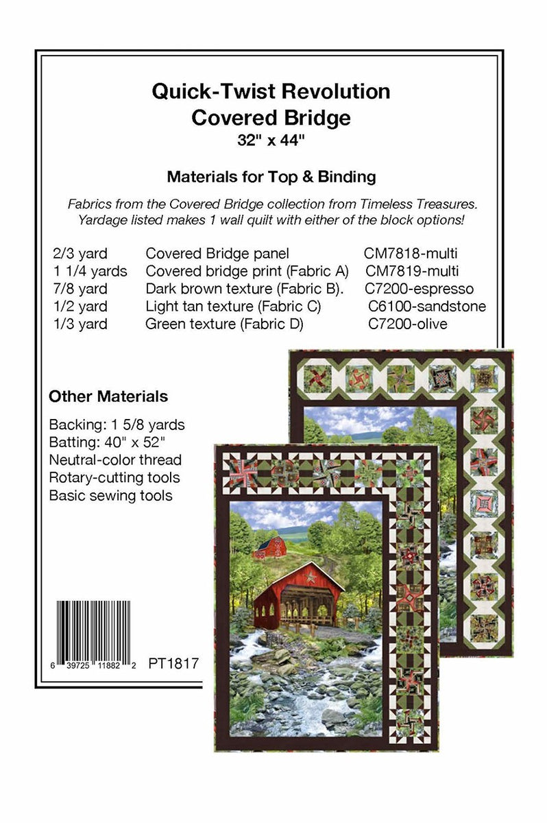 Quick-Twist Revolution Covered Bridge Quilting Patterns – Quilting ...