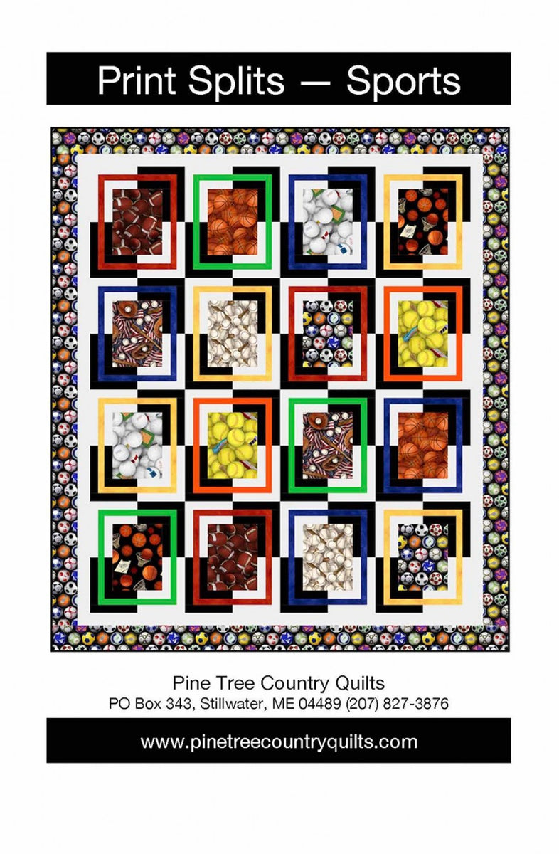 Print Splits - Sports Patterns – Quilting Books Patterns and Notions