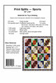 Print Splits - Sports Patterns – Quilting Books Patterns and Notions
