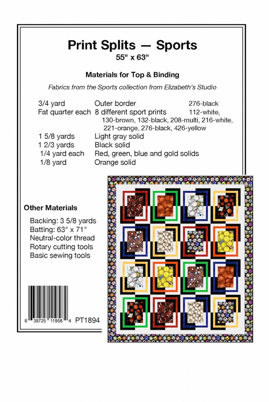 Print Splits - Sports Patterns – Quilting Books Patterns and Notions