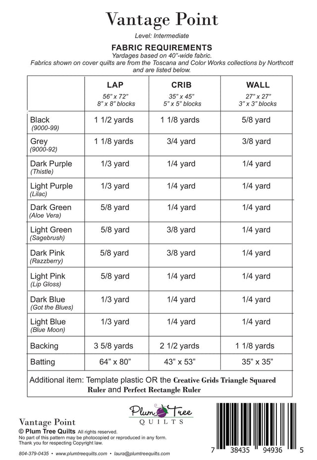 Vantage Point QBPN Pattern – Quilting Books Patterns and Notions