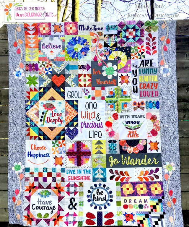 Dear Daughter - Block Of The Month Quilt Quilt Pattern – Quilting Books ...
