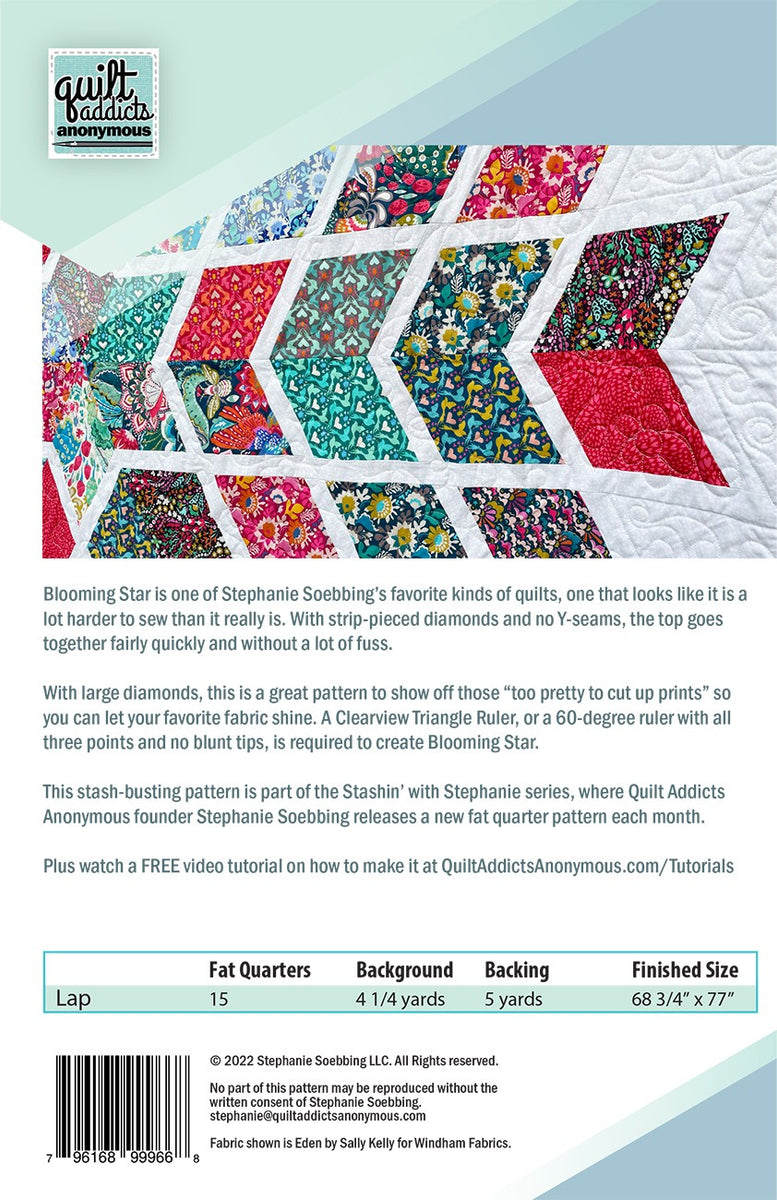 Blooming Star Quilt Pattern – Quilting Books Patterns and Notions
