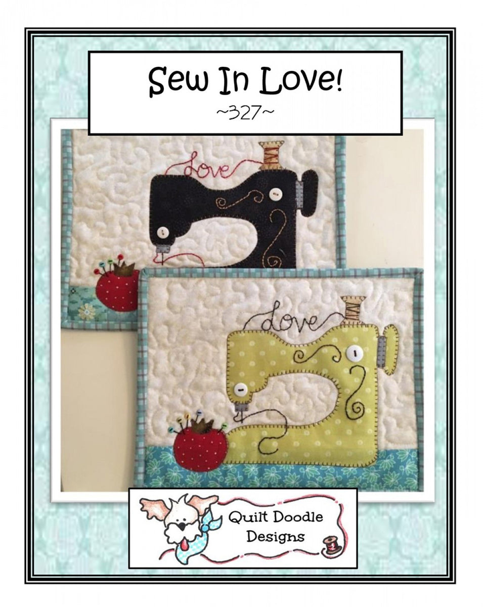 Sew In Love Mug Rug Quilters Pattern – Quilting Books Patterns and Notions