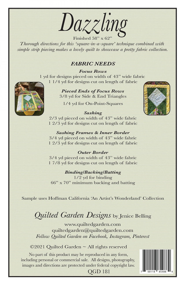 Dazzling Patterns – Quilting Books Patterns and Notions