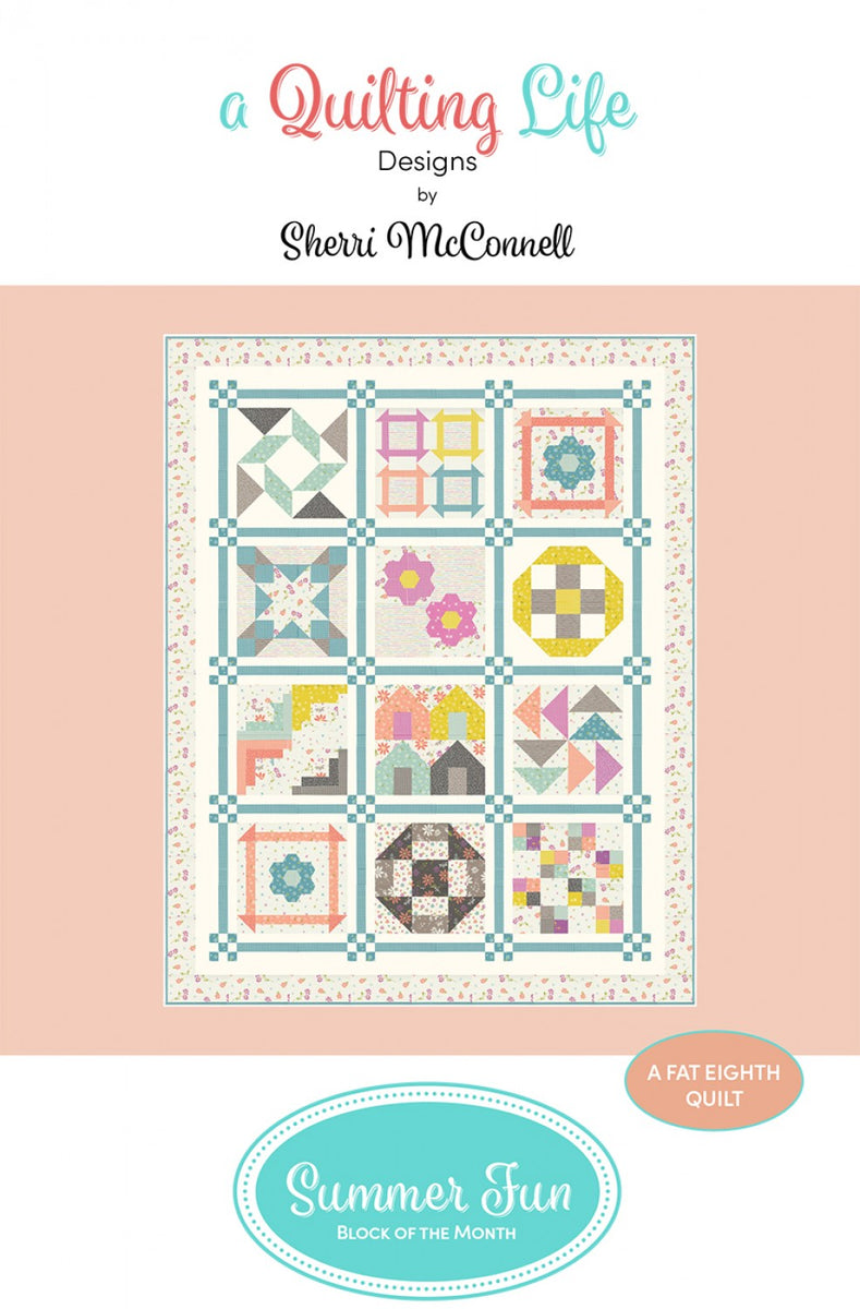 Summer Fun Block of the Month Quilt Pattern Quilt Patterns – Quilting ...