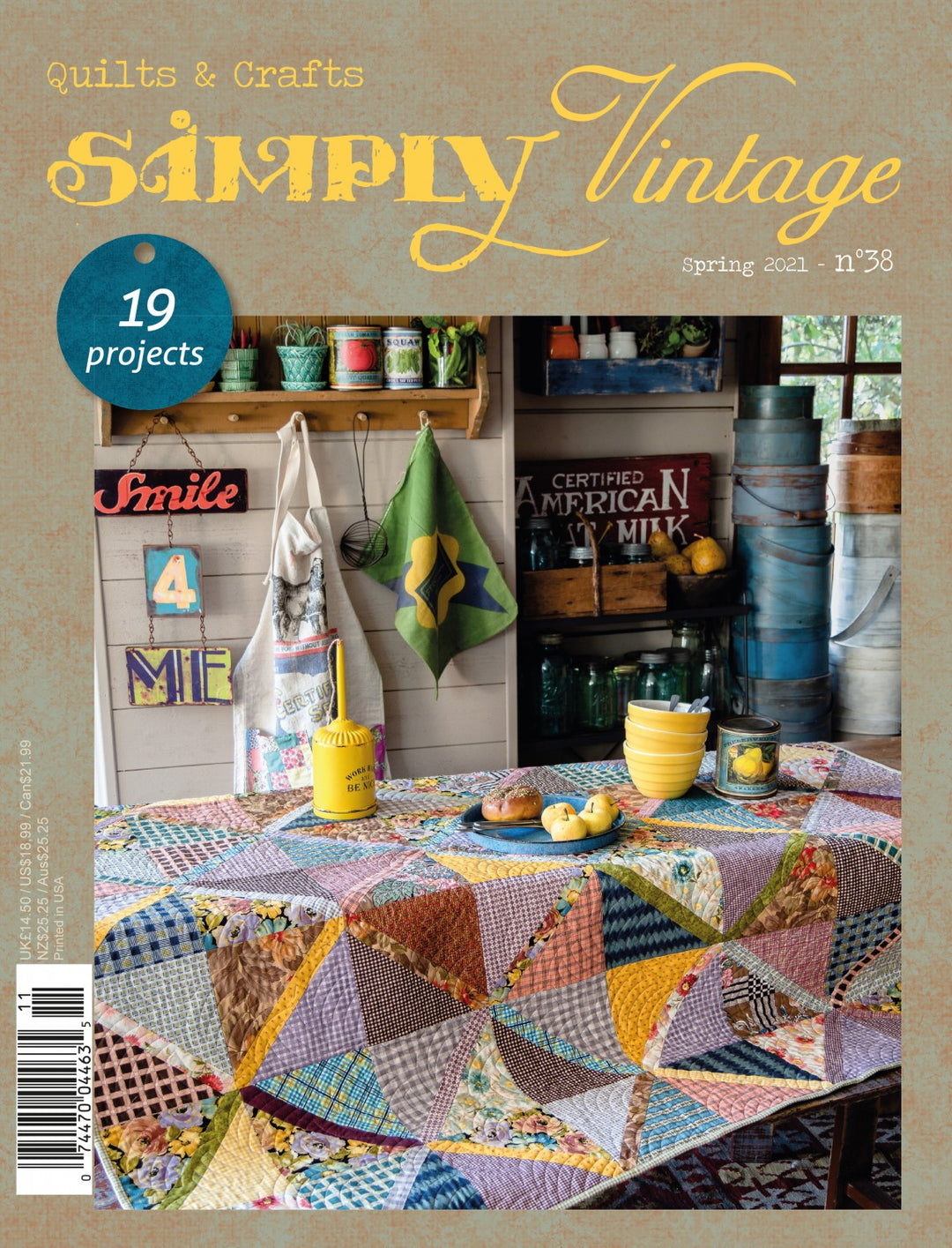 Quarterly Simply Vintage Magazine 38 Quilt Patterns – Quilting Books ...