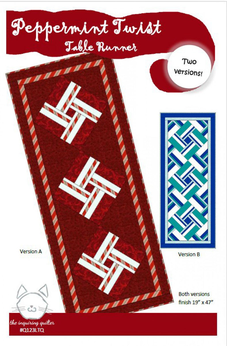 Peppermint Twist Table Runner Quilting Patterns – Quilting Books ...