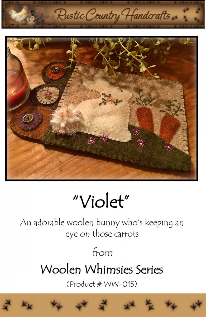 Violet Wool Applique Quilters Pattern – Quilting Books Patterns and Notions