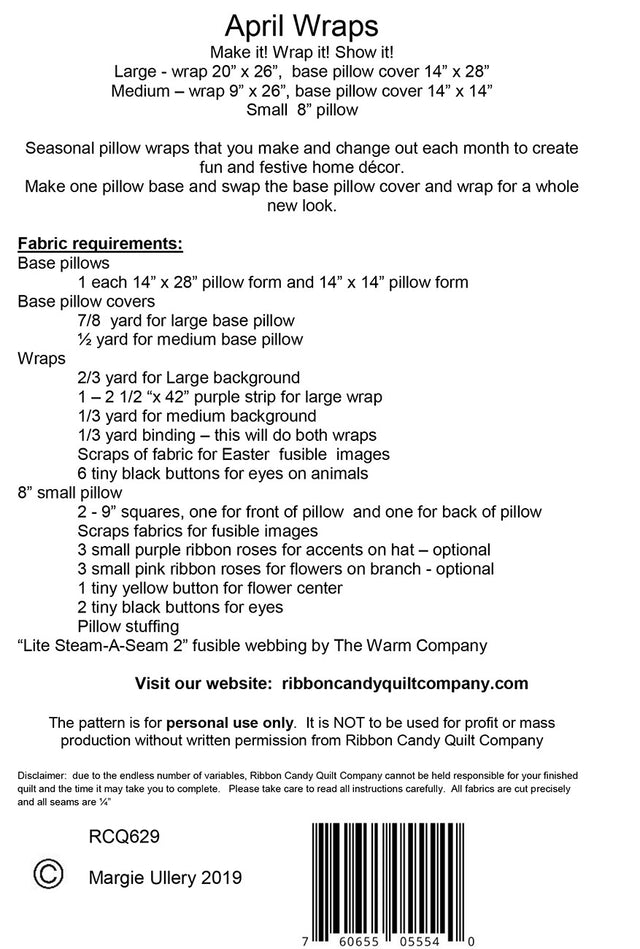 April Wraps Quilting Patterns – Quilting Books Patterns and Notions