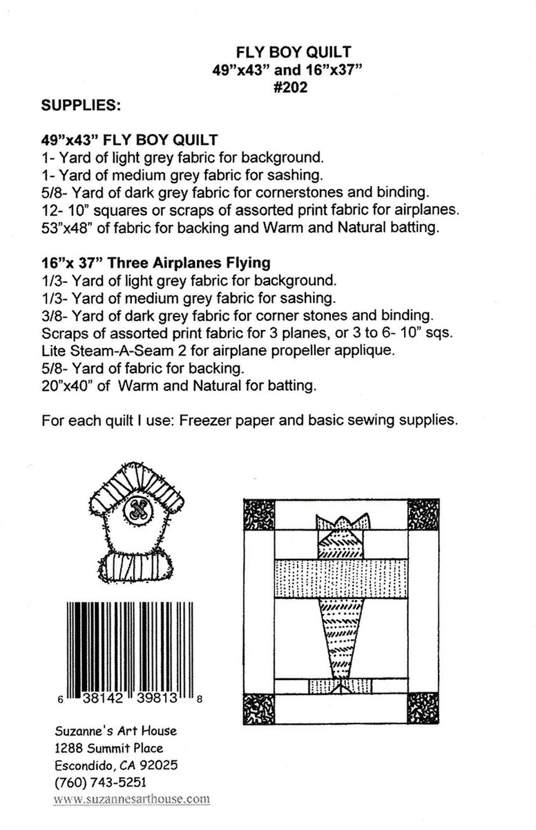 Fly Boy Quilting Patterns – Quilting Books Patterns and Notions