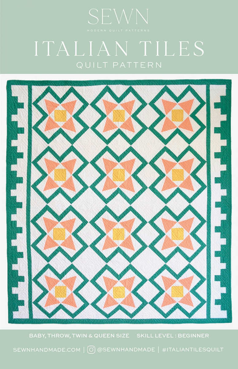 Italian Tiles Quilt Pattern – Quilting Books Patterns and Notions